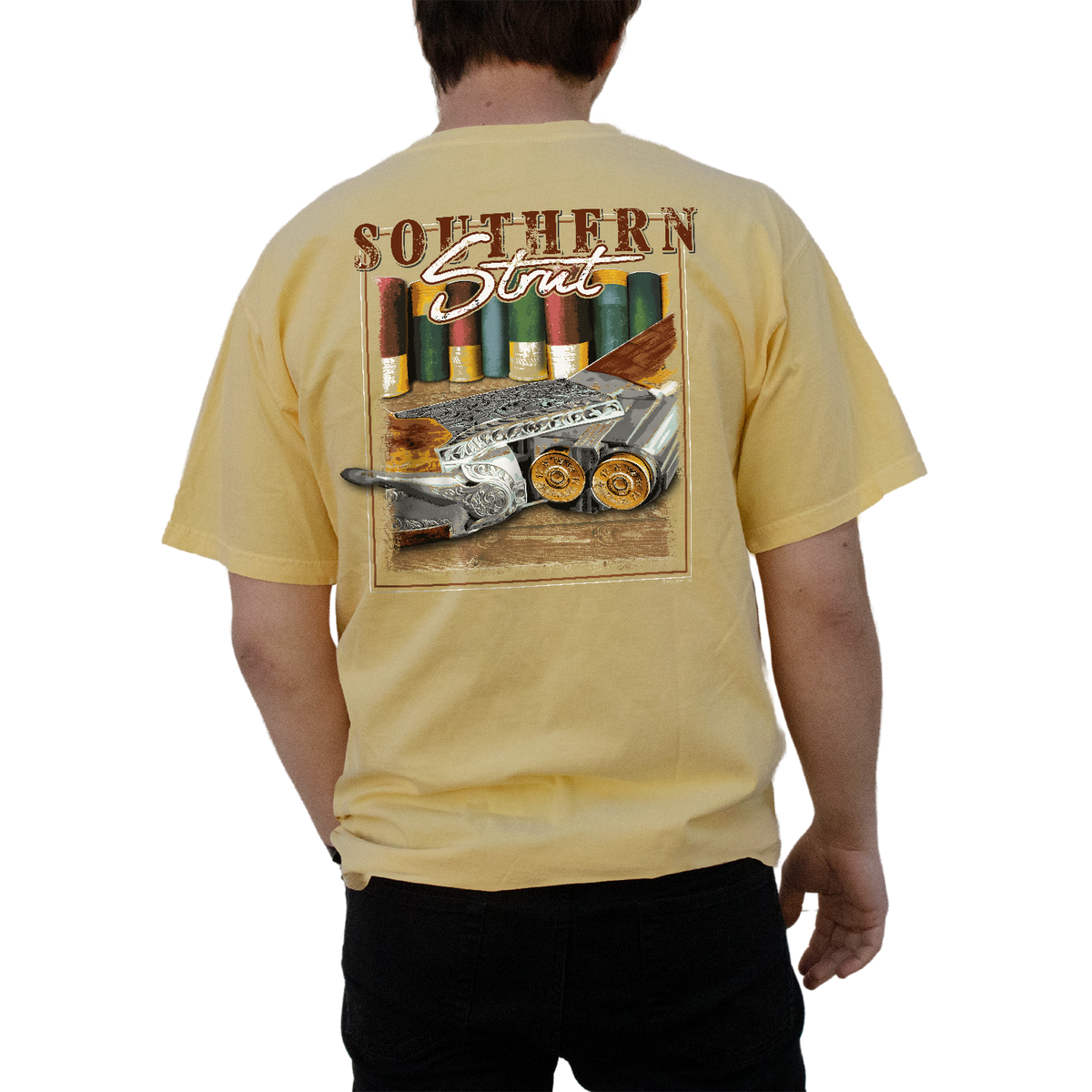 SHOTGUN ENGRAVING – Southern Strut Classic Hunting Tee – Southern Strut ...