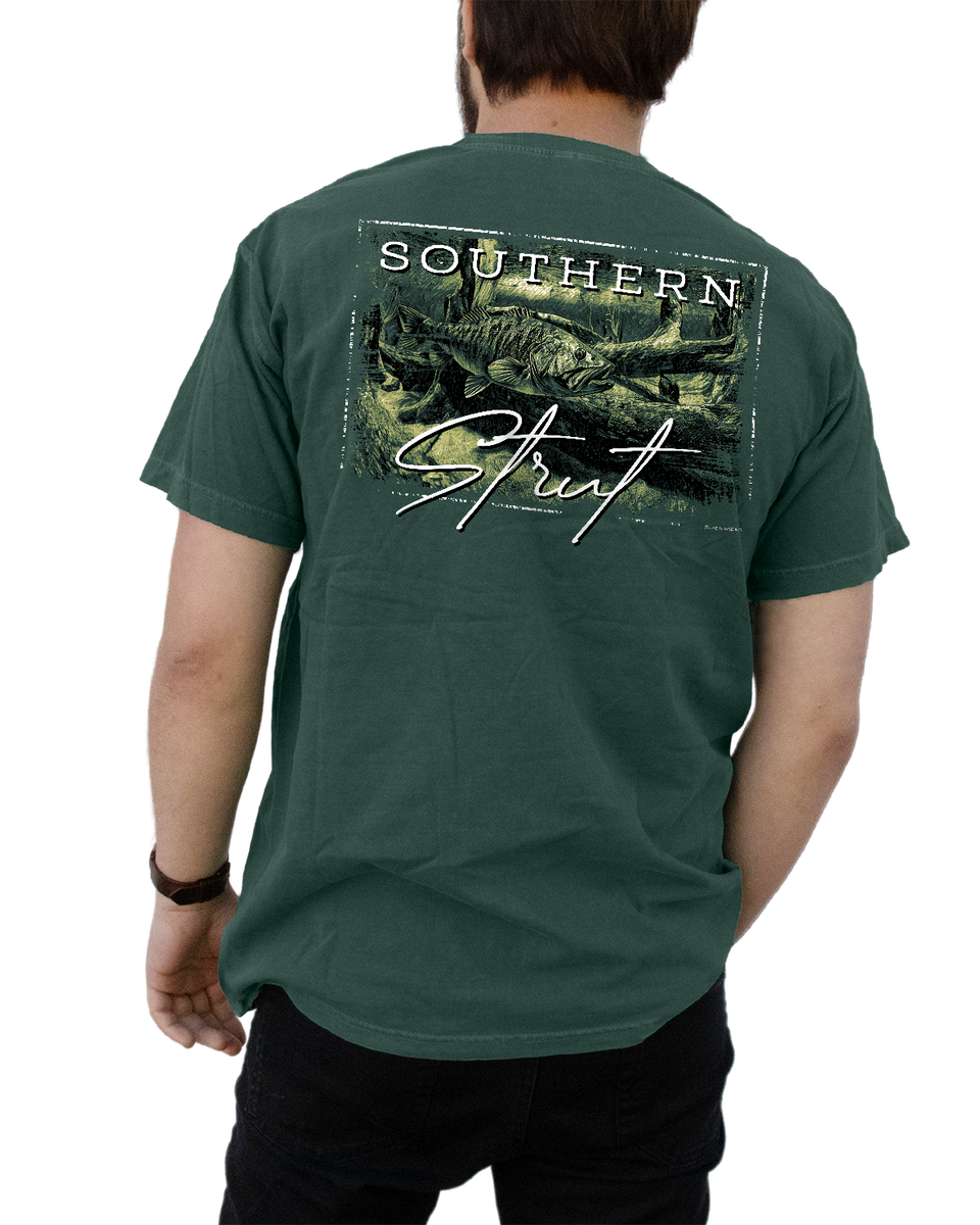 LARGEMOUTH BASS – Southern Strut Underwater Strike Tee – Southern Strut ...
