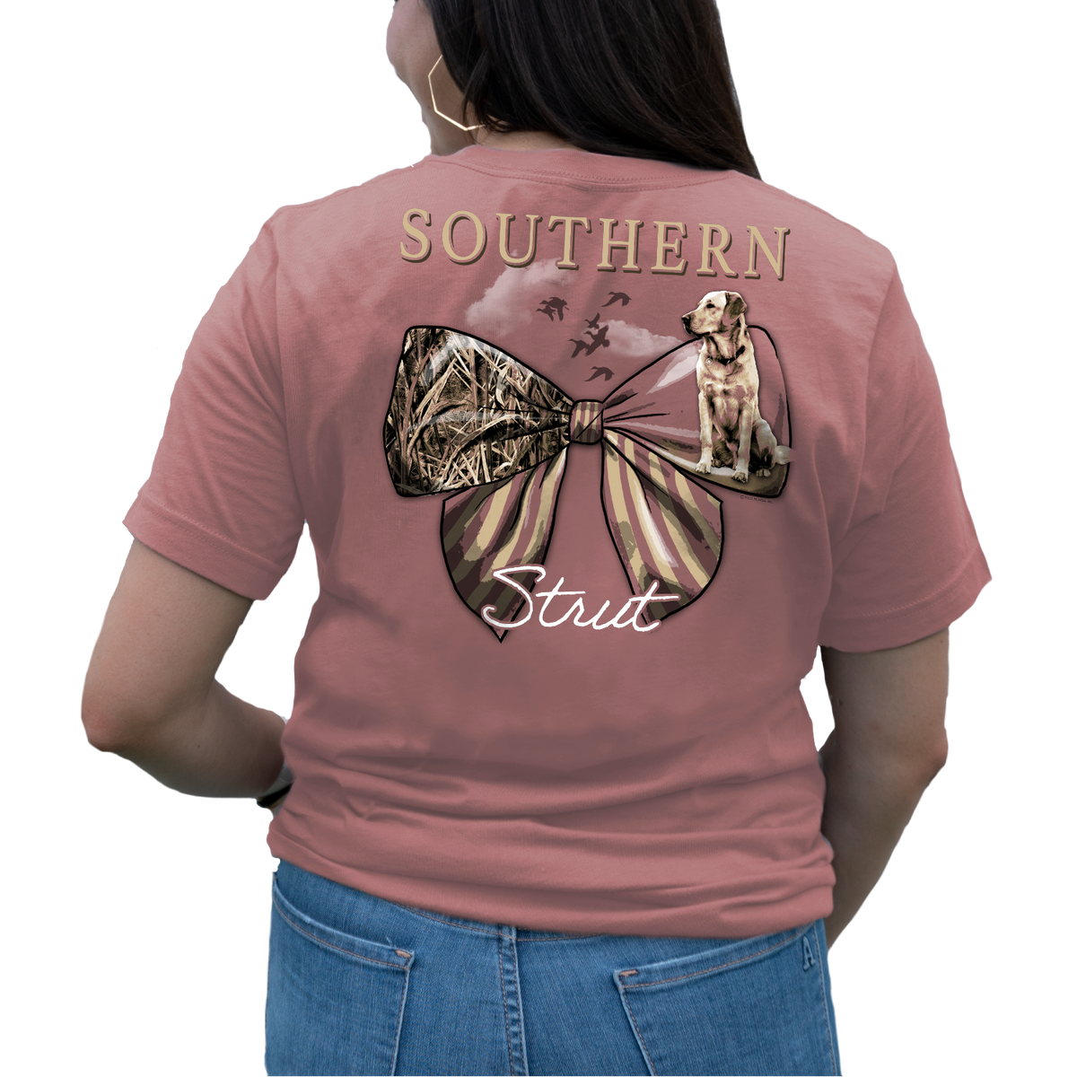 CAMO BOW – Country Girl Strut Tee – Southern Strut Brand