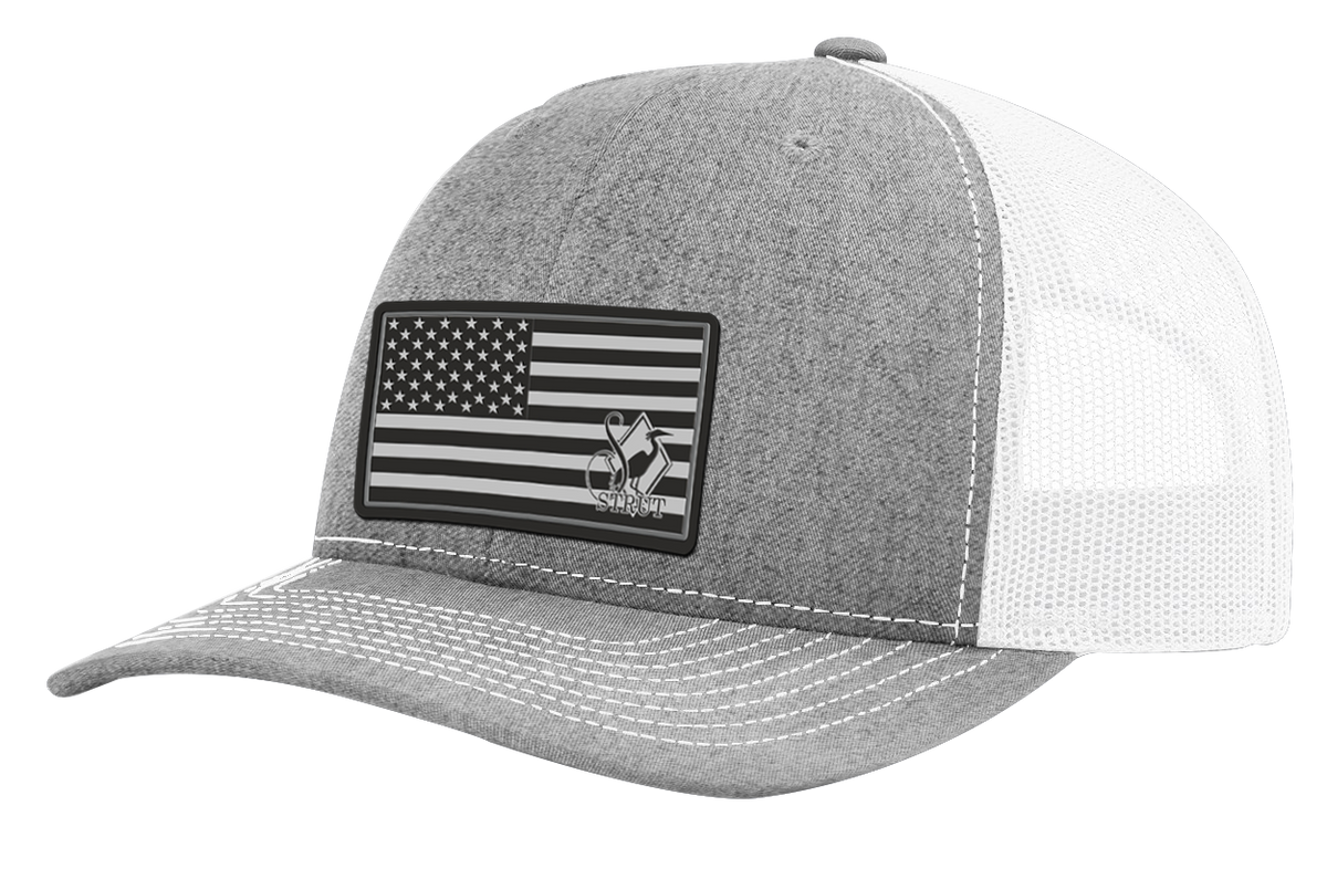 Flag Rubber Patch Trucker Hat – Southern Strut Brand
