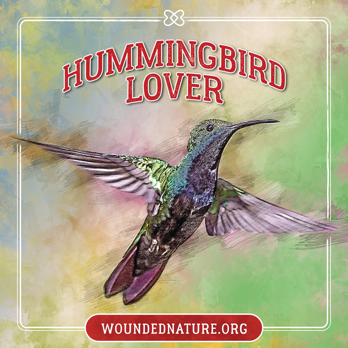 Wounded Nature Humming Bird Sticker – Southern Strut Brand